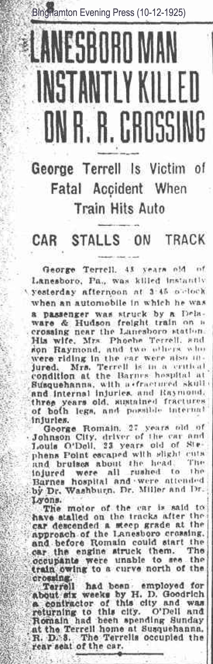 Local Newspaper Clippings
