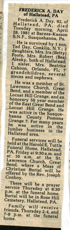 Transcript Obituaries Part 4